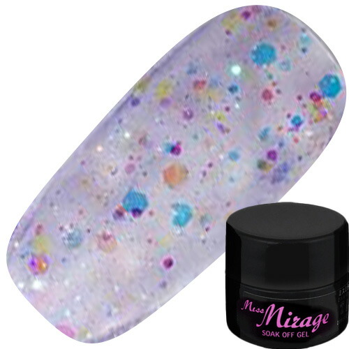 【楽天市場】ミスミラージュ Miss Mirage 【グリッターコーティング】カラージェル2.5g PG21 【ゆうパケット】【カラージェル ...