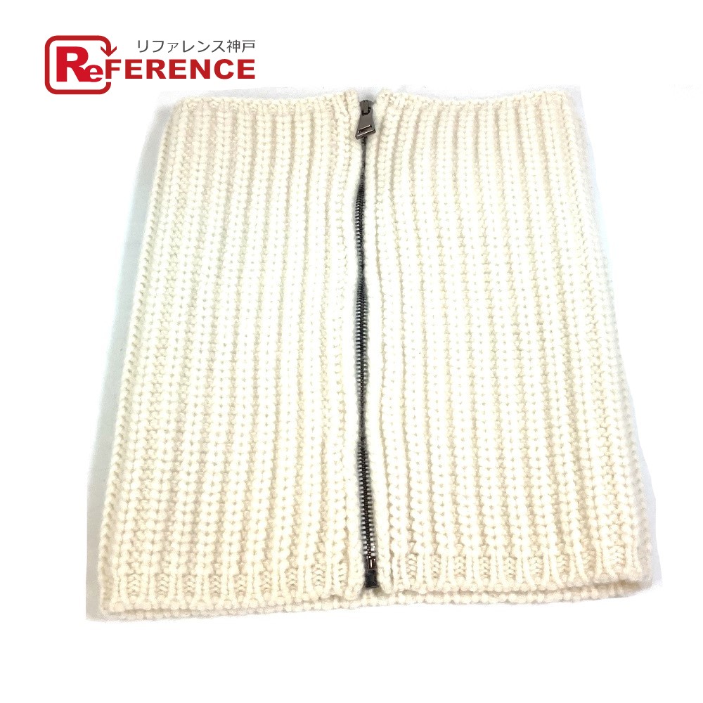 【楽天市場】MONCLER モンクレール マフラー ジップアップ COLLO ニット マフラー ウール /カシミヤ レディース ホワイト 未 ...