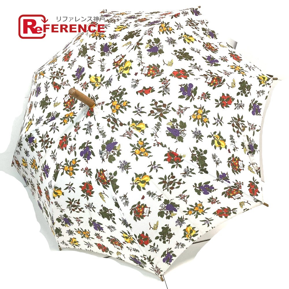 【楽天市場】GUCCI グッチ ヴィンテージ GG 総柄 果物 フルーツ 長傘 アンブレラ 傘 ナイロンキャンバス レディース ホワイト ...
