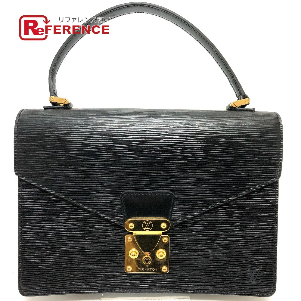 【楽天市場】LOUIS VUITTON ルイヴィトン M52132 エピ コンコルド カバン ビジネスバッグ ハンドバッグ エピレザー レディース ブラック 【中古】：ブランドショップ リファレンス