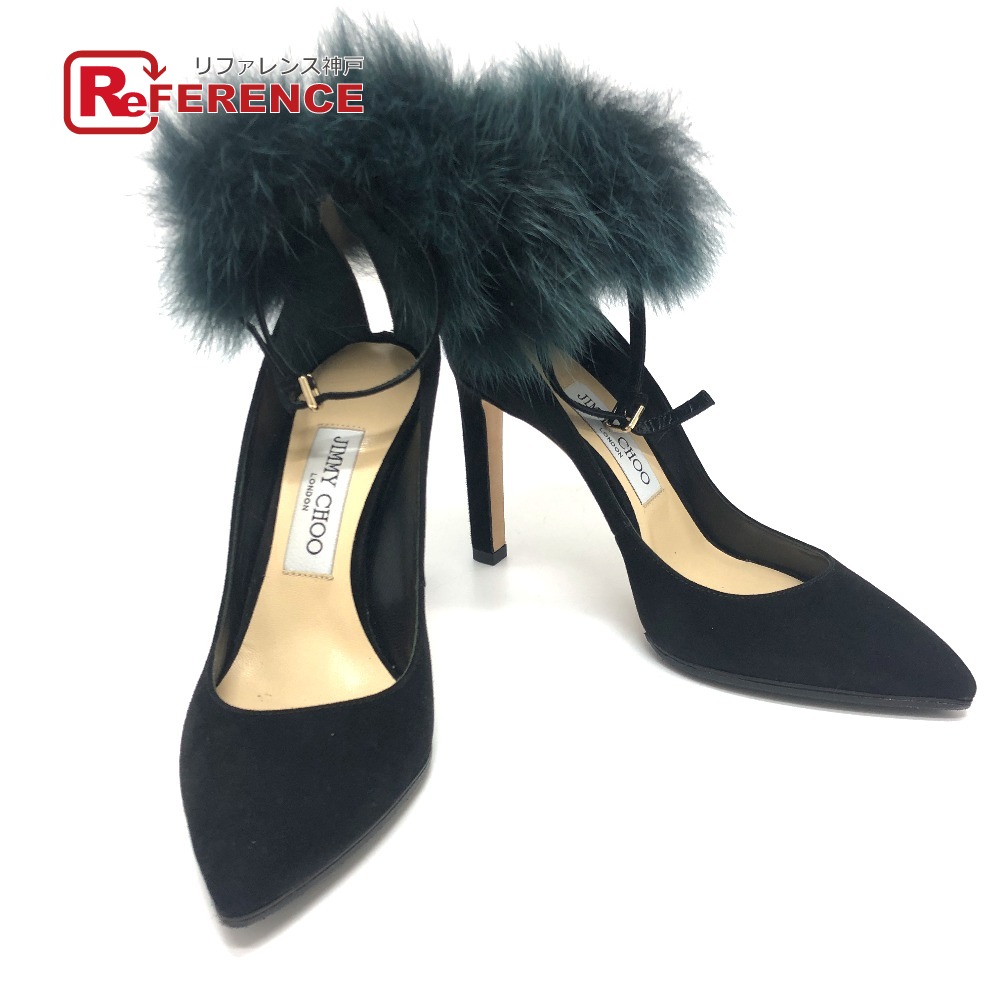 【楽天市場】JIMMY CHOO ジミーチュウ ファー付き パンプス 靴 ヒール ハイヒール ファッション小物 パンプス スエード レディース ...