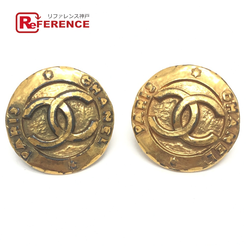 【楽天市場】CHANEL シャネル ココマーク ロゴ イヤリング 小物 アクセサリー イヤリング メタル レディース ゴールド 【中古 ...