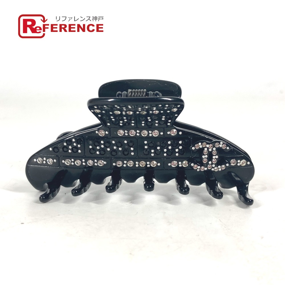 【楽天市場】CHANEL シャネル ヘアアクセサリー CC ココマーク ラインストーン ヘアクリップ ヘアピン プラスチック レディース ...