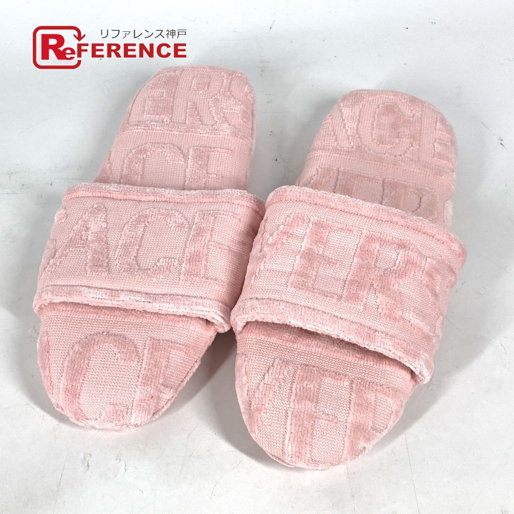 【楽天市場】VERSACE ヴェルサーチ ホーム ロゴ ルームシューズ 靴 スリッパ パイル レディース ピンク 未使用 【中古】：ブランド ...