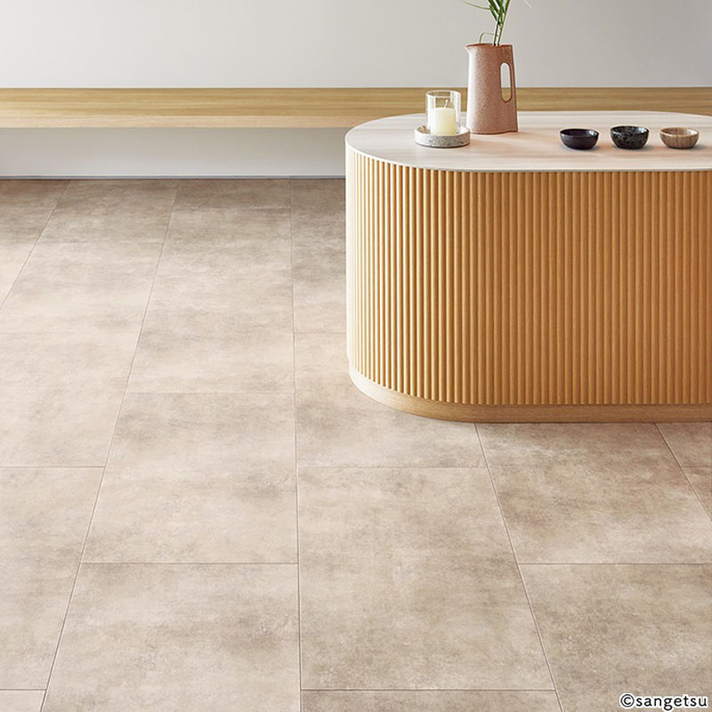 【楽天市場】フロアタイル サンゲツ IS-2137 IS-2138 ストーン&アクセント クラウドコンク 1枚から販売します 457.2×914.4×2.5mm 参考：1ケース=8枚入 約3 ...