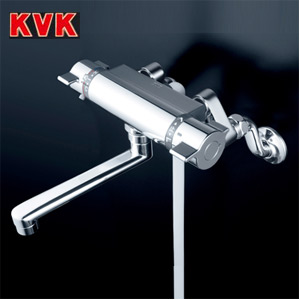 【楽天市場】KVK 浴室用蛇口 壁 浴槽・洗い場兼用 KF800Uシリーズ 取替用サーモスタット付シャワーバス混合水栓 めっき仕様 一般地 KF800UT：リフォームネクスト