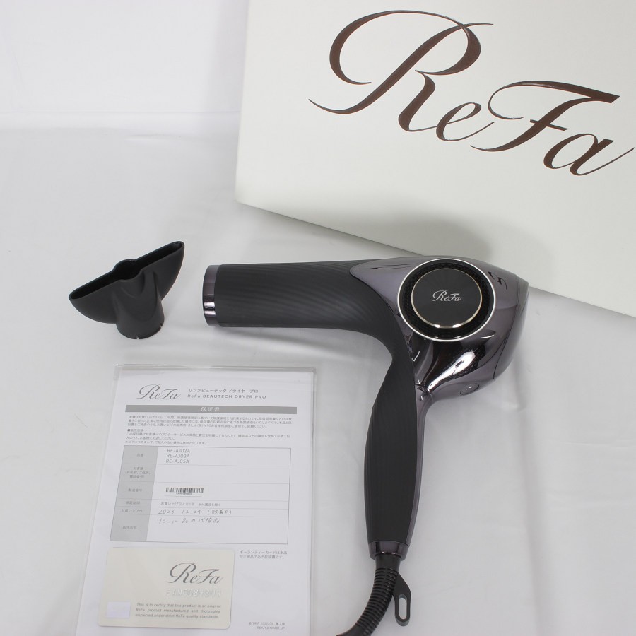 【楽天市場】【美品】MTG ReFa BEAUTECH DRYER PRO RE-AJ03A ブラック リファ ビューテック ドライヤー プロ ビューティック 本体 【中古】：リファン楽天市場店
