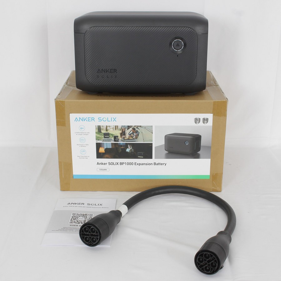 【楽天市場】【美品】Anker Solix BP1000 A1761111-85-70 ブラック 拡張バッテリー 1056Wh アンカー ...