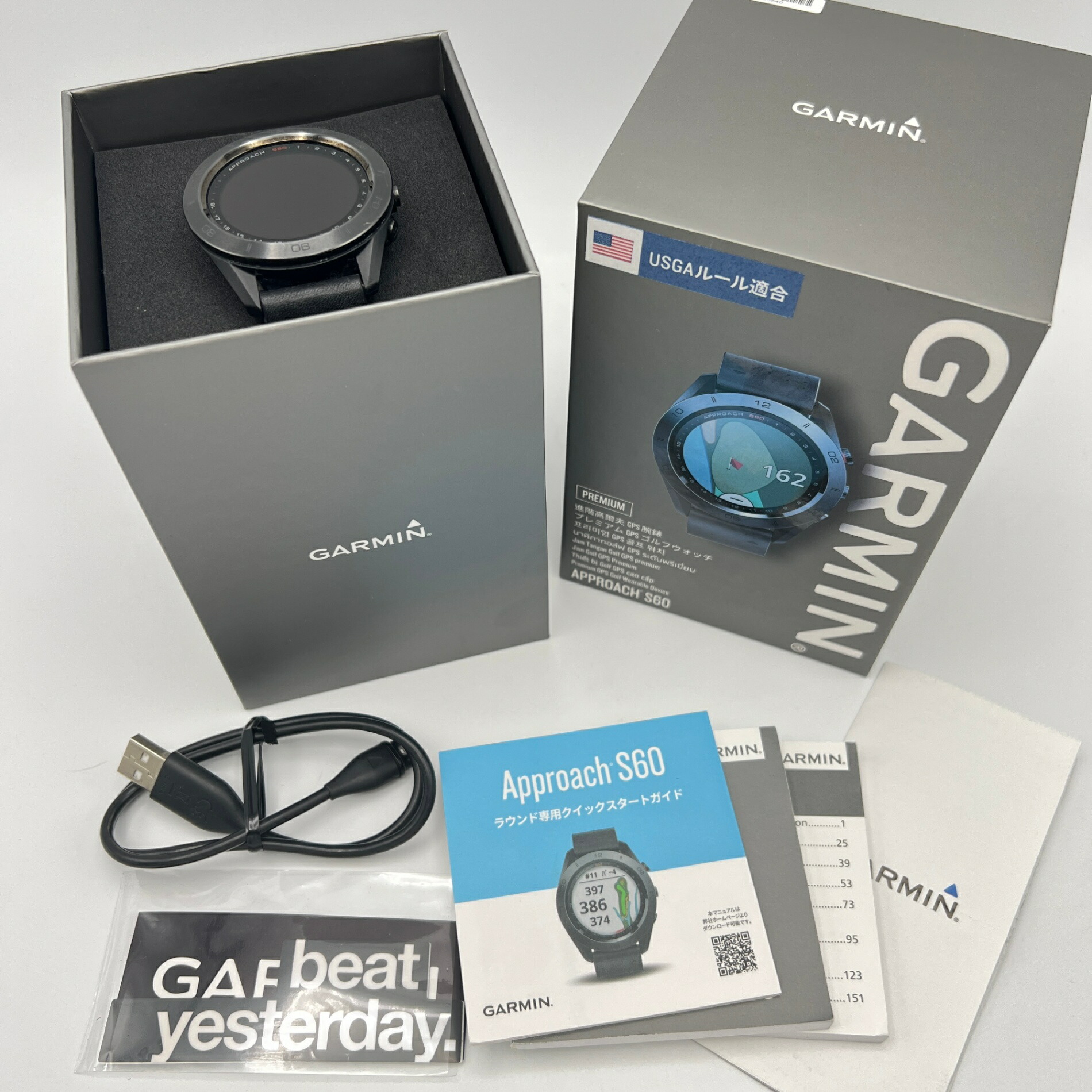 【楽天市場】GARMIN Approach S60 Ceramic 010-01702-22 スマートウォッチ ガーミン アプローチ ...