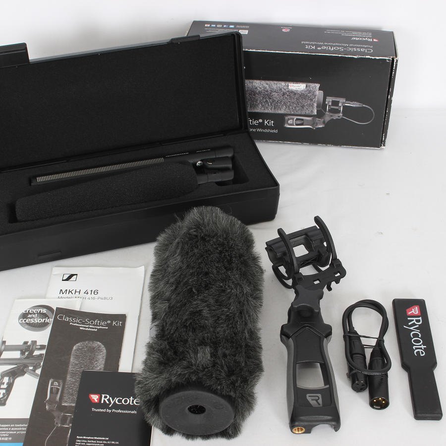 【楽天市場】【美品】SENNHEISER MKH416-P48U3 ショートガンマイク ゼンハイザー ショットガンマイクロホン 本体 【中古 ...
