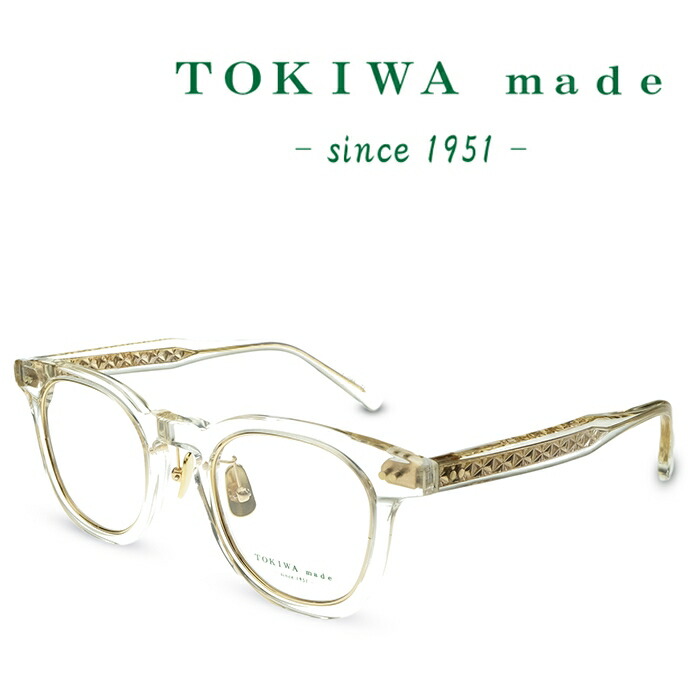 【楽天市場】TOKIWA made トキワ メイド T-1965 C-CL キハク メガネ フレーム 度付きメガネ 伊達メガネ メンズ レディース 日本製 本格眼鏡：メガネ＆サングラス REI ...
