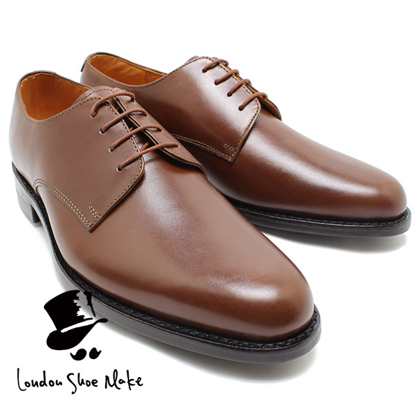 【楽天市場】London Shoe Make 317 グッドイヤー製法外羽根プレーントゥ ブラウン ダイナイトソール ビジネスシューズ ...