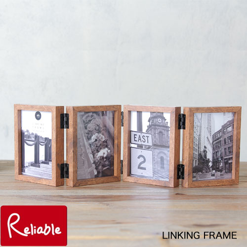 【楽天市場】LINKING FRAME リンキングフレーム 対応サイズ：L版(最大8枚) 置き専用 木とガラスのフォトフレーム 【S 35 ...