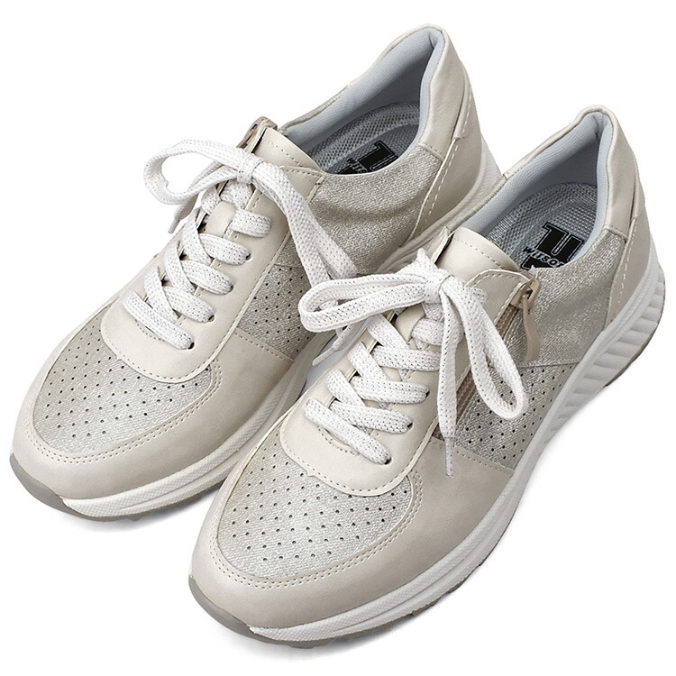 【楽天市場】【楽天スーパーSALE】 送料無料 Wilson Lee SPORTS ウイルソンリースポーツ スニーカー ベージュメタリック パンチング 3E 幅広設計 外反母趾対策 痛くない ...