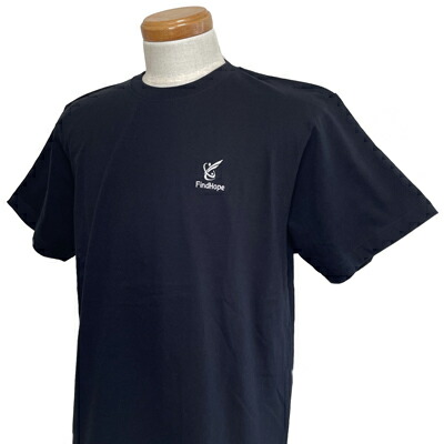 【楽天市場】FindHope(ファインドホープ)_男女兼用_半袖Tシャツ_ロゴ刺繍1【ブラック】_FH005：RENEBA SHOP