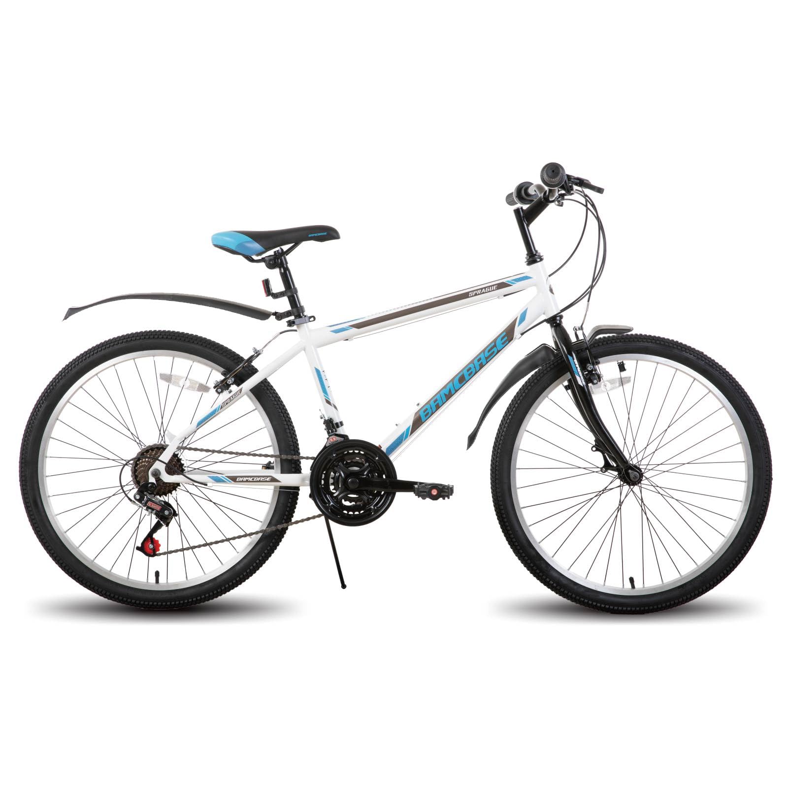 【楽天市場】BAMC クロスバイク 24 26インチ 21段変速 高炭素鋼フレーム ダブルVブレーキ 子供用 高校生 大人用 MTB 自転車 ...