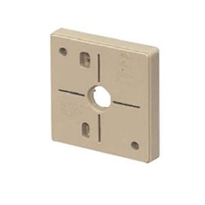 【楽天市場】未来工業 ポリ台 照明器具取付用プラスチック絶縁台 正方形 外寸118mm×118mm ベージュ POW-1111J：れんげ楽天市場店