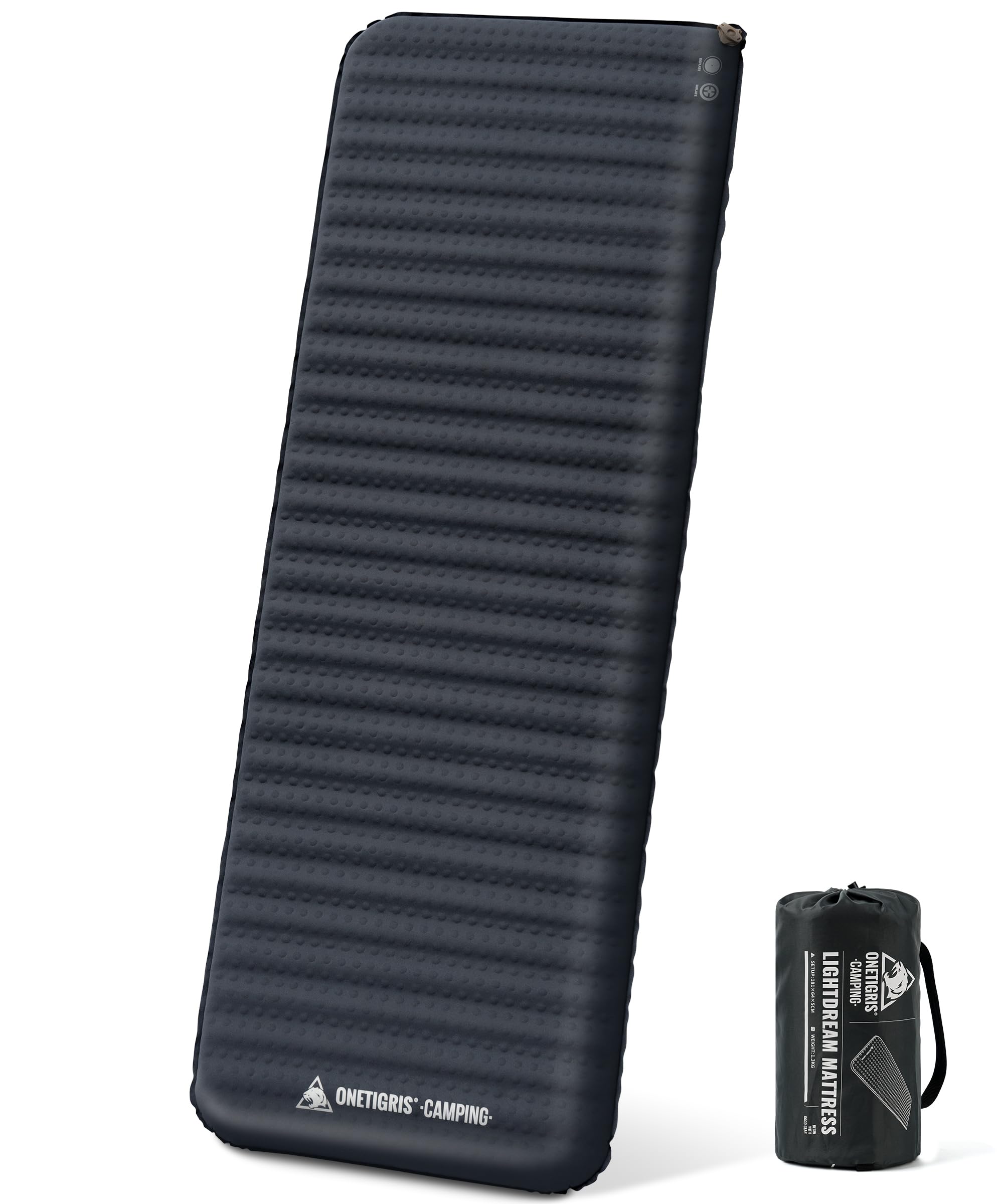 【楽天市場】インフレータブルマット シングル 60秒自動膨張 181 x 64 x 5 cm R値4.5 無臭 快適 静音 滑り止め加工 ...