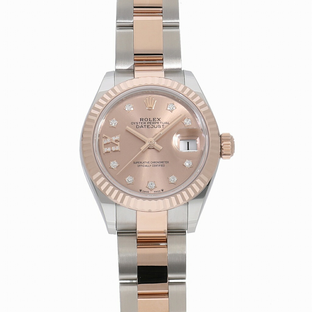 【楽天市場】[新品]ロレックス レディ デイトジャスト 28 ロゼカラー×9Pスター/IXダイヤ 279171G レディース 送料無料 腕時計 ...