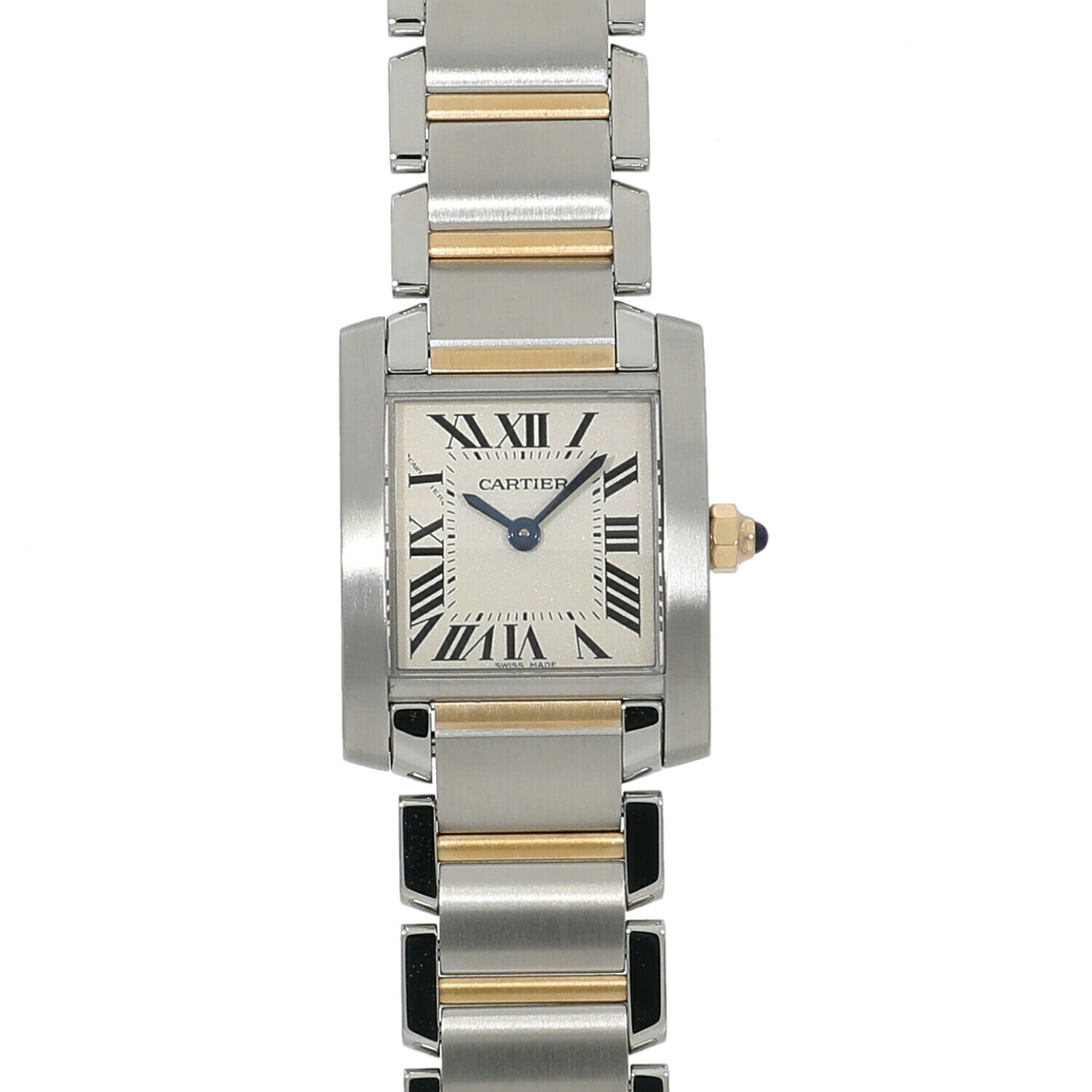 【楽天市場】[ローン48回無金利] カルティエ タンクフランセーズSM W51007Q4 アイボリー レディース 中古 送料無料 腕時計 ...