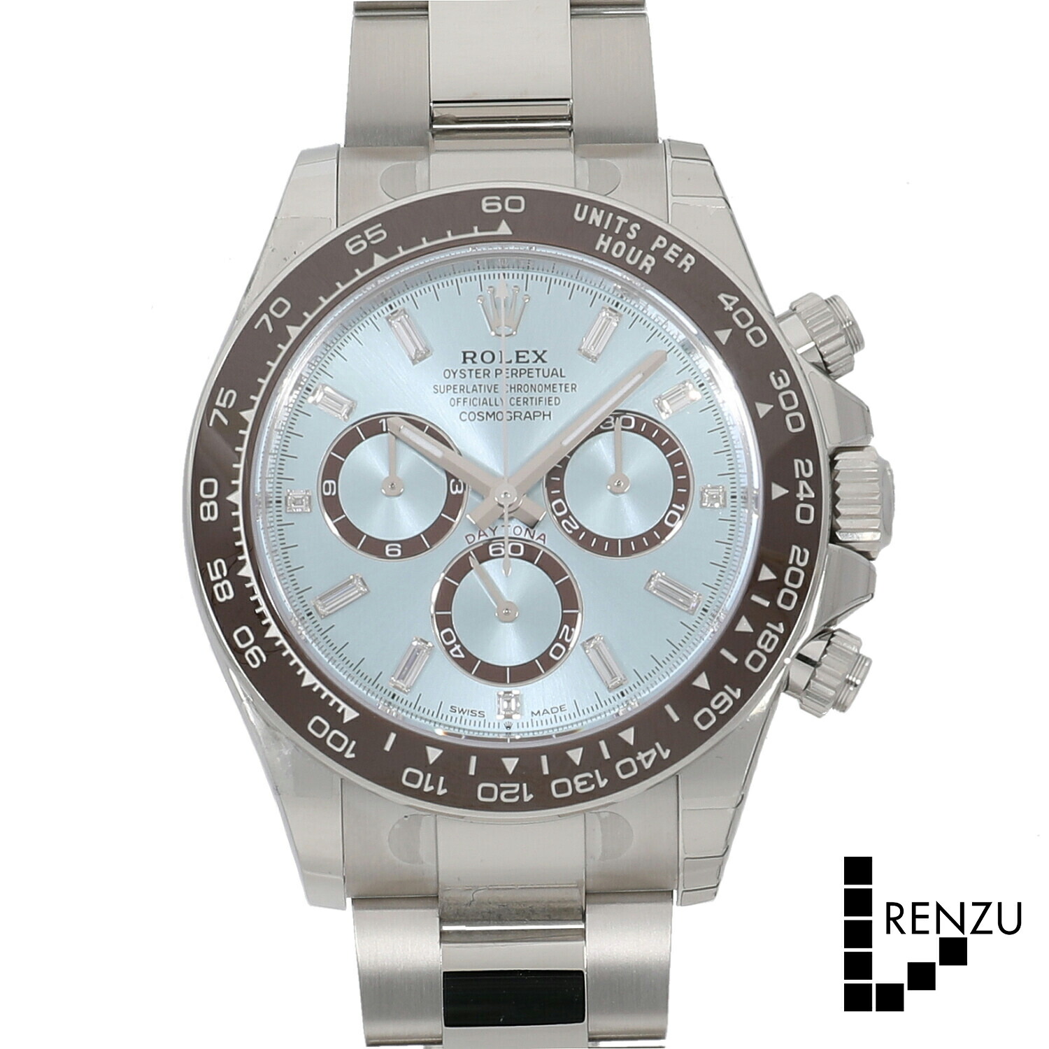 【楽天市場】[ローン24回無金利] ロレックス コスモグラフ デイトナ 126506A アイスブルー×8Pバゲット/3Pダイヤ メンズ 新品 ...