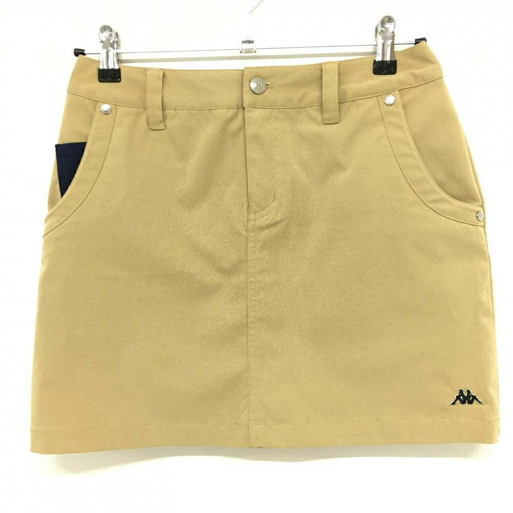 【楽天市場】【美品】カッパ スカート ベージュ 後ポケットピンク刺しゅう レディース M ゴルフウェア Kappa：レオナード 楽天市場店