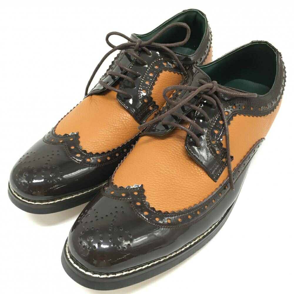 【楽天市場】★特価★【超美品】パーリーゲイツ ゴルフシューズ ブラウン 053-992026 レザー エナメル レディース 24.5 ゴルフ ...