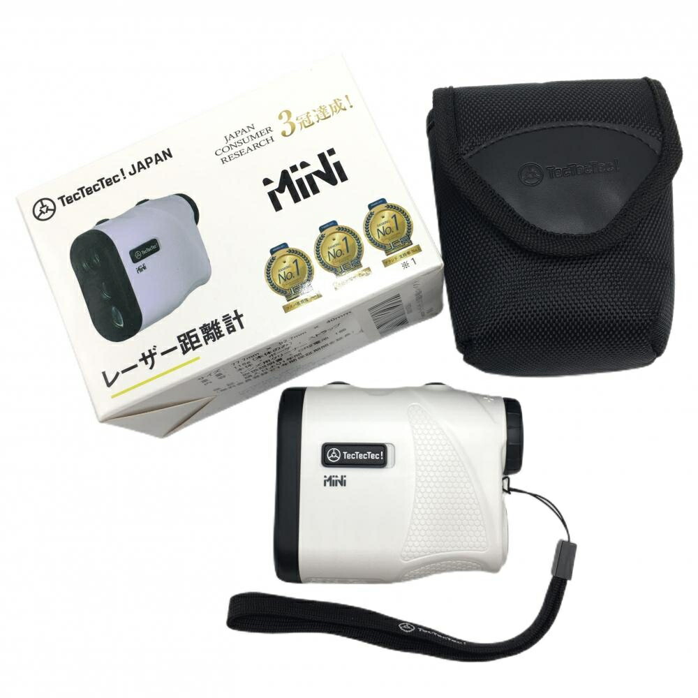 【楽天市場】【超美品】tectectec!JAPAN MiNi レーザー距離計 白 通電確認済 収納ケース・箱付ゴルフ tectectec!JAPAN：レオナード 楽天市場店