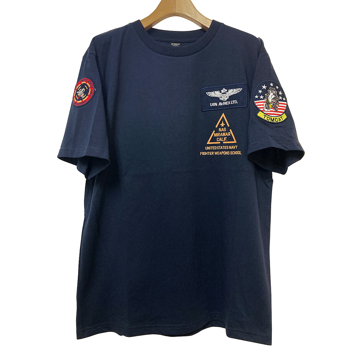 【楽天市場】【期間限定最大20%OFFクーポン発行中】AVIREX アヴィレックス 6123462 S/S TOP GUN PATCH ...