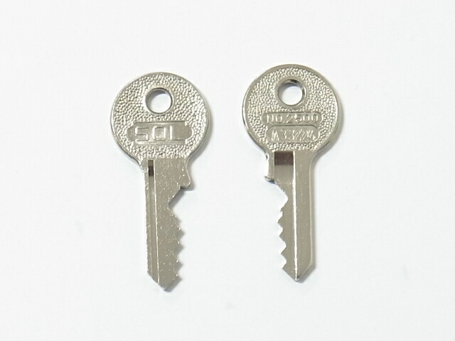 【楽天市場】SOL(ソール）2500番南京錠50ミリ同一タイプ用純正子鍵のみ「A33224」番 （販売は1本売りとなります）☆☆ソール SOL ...