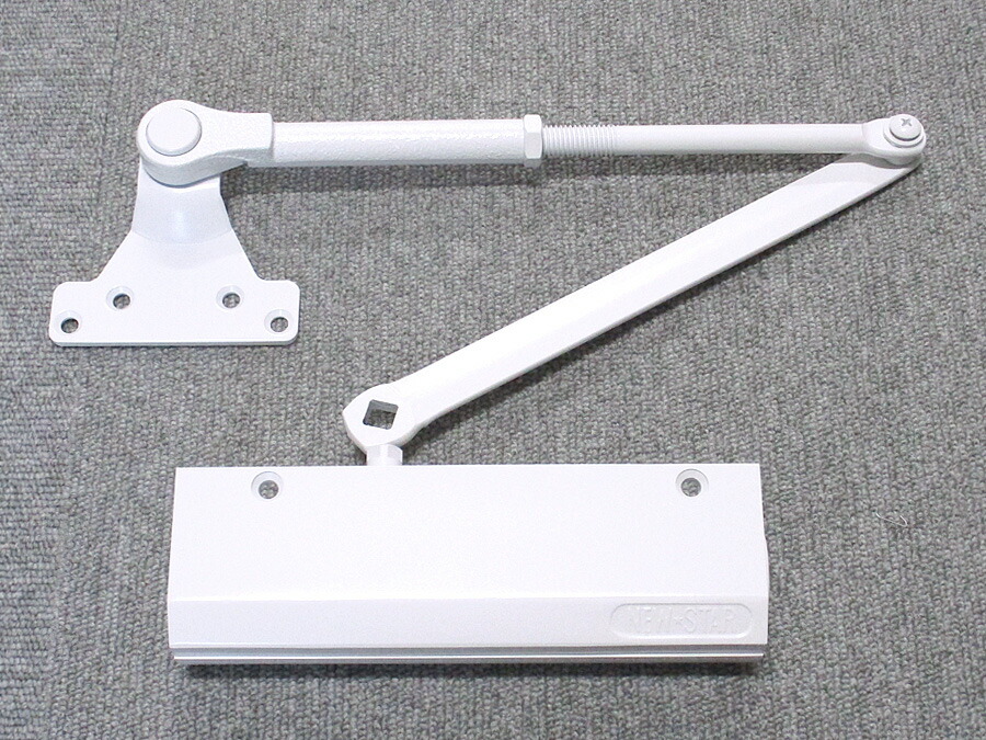 【楽天市場】ニュースター ドアクローザードアチェックPS5002 PS-5002 ホワイト色 ストップ付☆☆NS NEWSTAR ニュースター☆PS5002☆NS NEWSTAR ニュースター ...