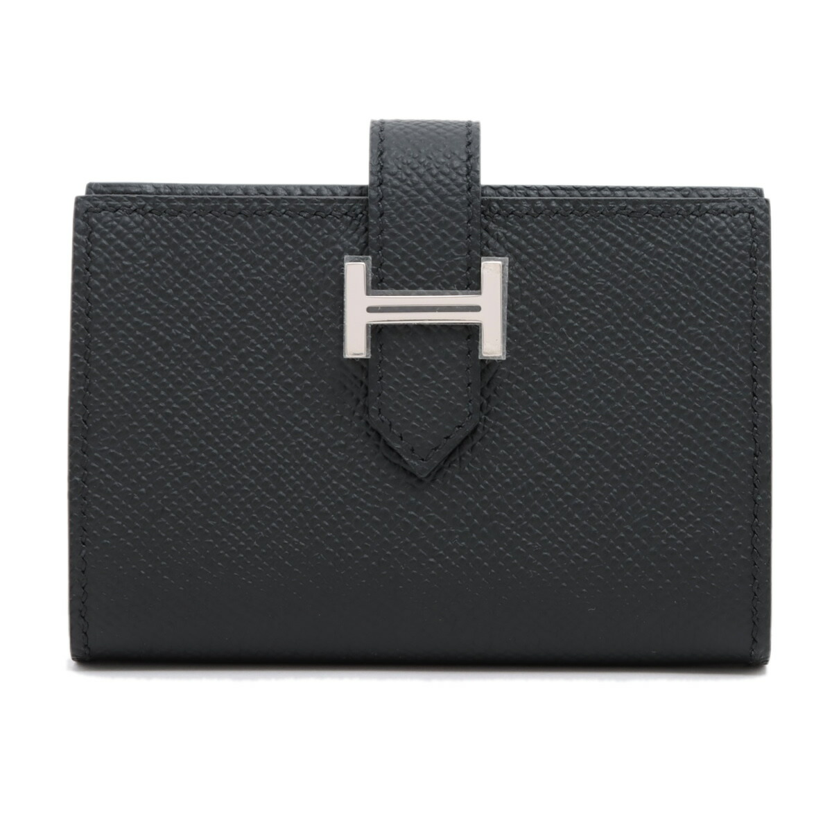 【楽天市場】新品 HERMES エルメス ベアン ミニ コインケース エプソン ブラック シルバー金具 W刻印 品薄 保護シール 正規品【中古 ...