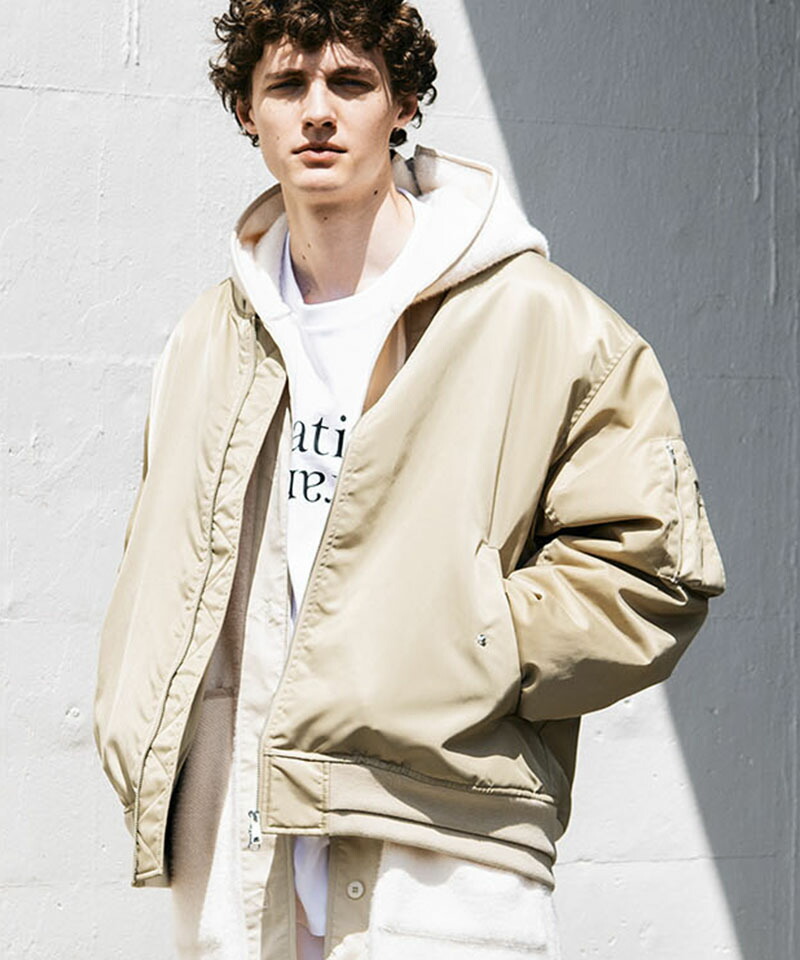 【楽天市場】【SUPERTHANKS(スーパーサンクス)】MA-1 TYPE INNER COTTON BIC JACKET MA-1 ...