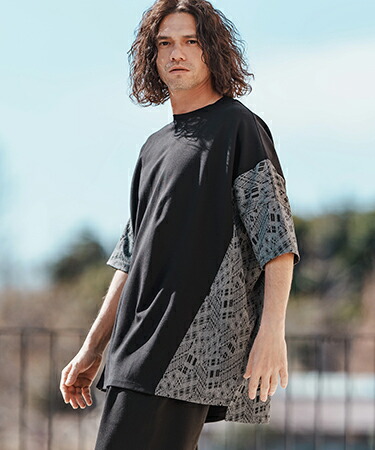 【楽天市場】【CAMBIO(カンビオ)】Jacquard Switch Ponti Cut sew Tシャツ(S45525cmb)：CAMBIO