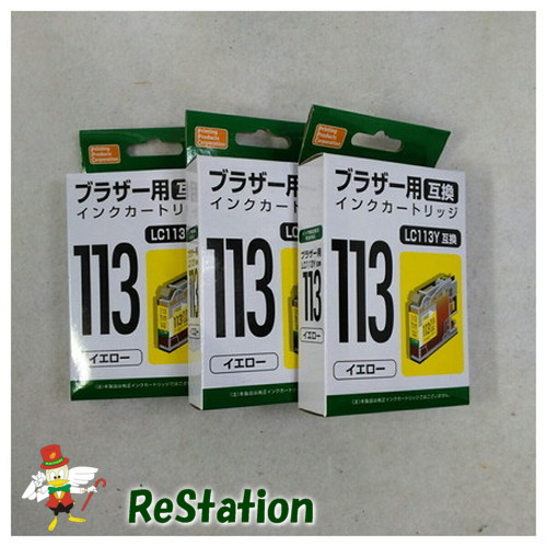 【楽天市場】【未使用品】PPC ブラザー用互換インク（イエロー）PP-BLC113×3個セット：リサイクルショップリステーション