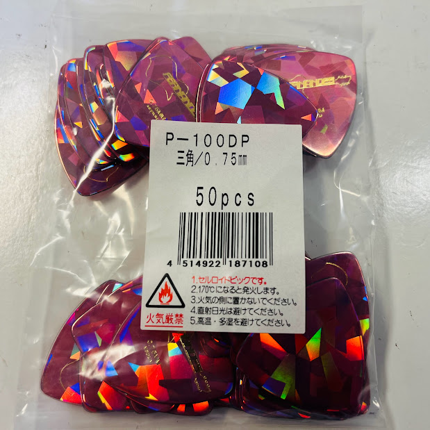 【楽天市場】【送料無料】FERNANDES P-100DP DIAMOND PINKダイヤモンドピンク50枚フェルナンデスピック【メール便 ...