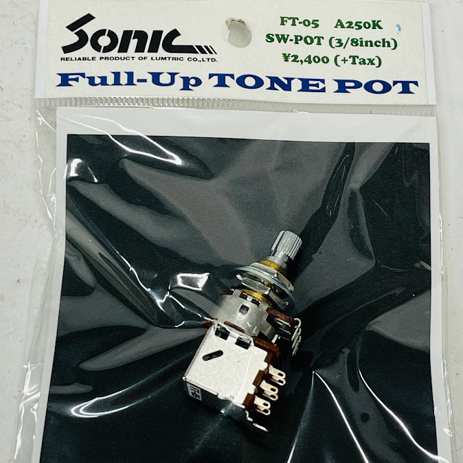 【楽天市場】【送料無料】Sonic FT-05 FULL UP TONE POT W/SWICH 250K【メール便】代引きはできません ...