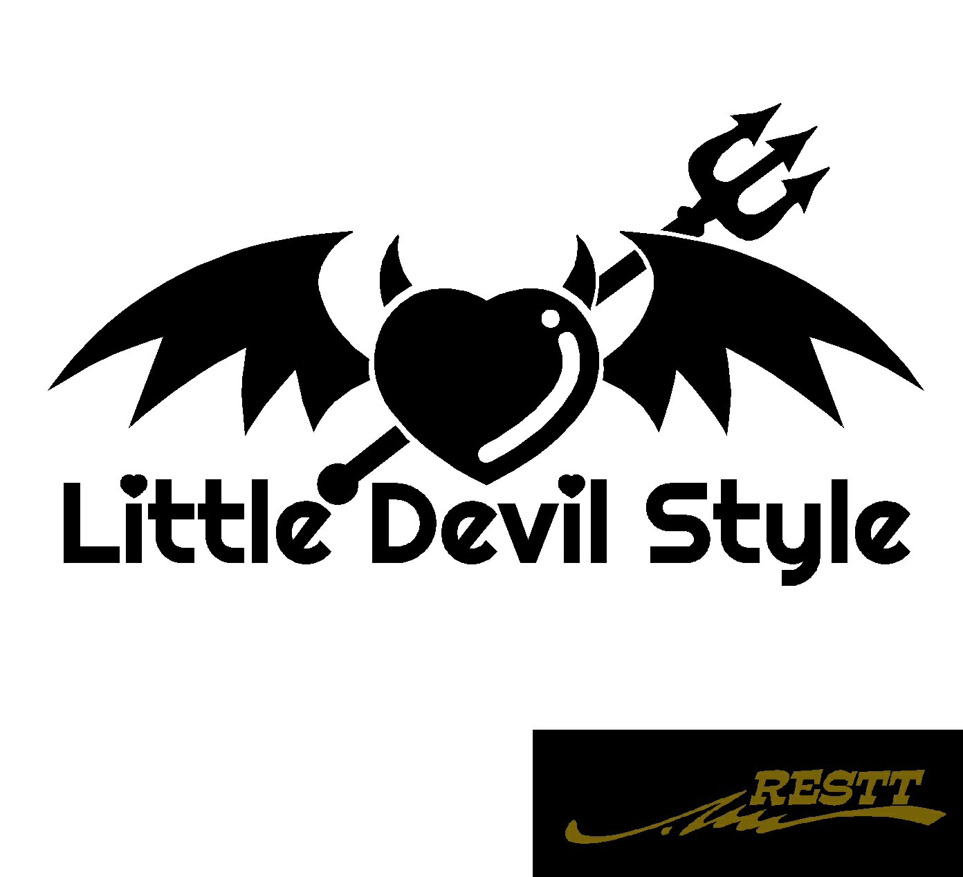 【楽天市場】Little devil style リトルデビルスタイル ロゴ カッティングステッカー 小サイズ ステッカー 車 かっこいい ...