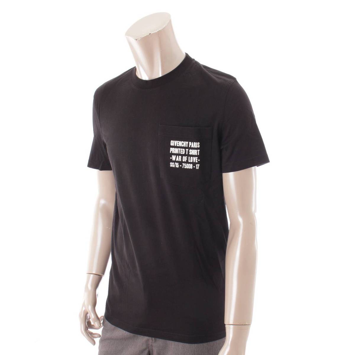 【楽天市場】【ジバンシー】GIVENCHY 15SS PRINTED T SHIRT 胸ポケット 半袖 Tシャツ カットソー XS ブラック 【中古】【鑑定済・正規品保証】142166：retro