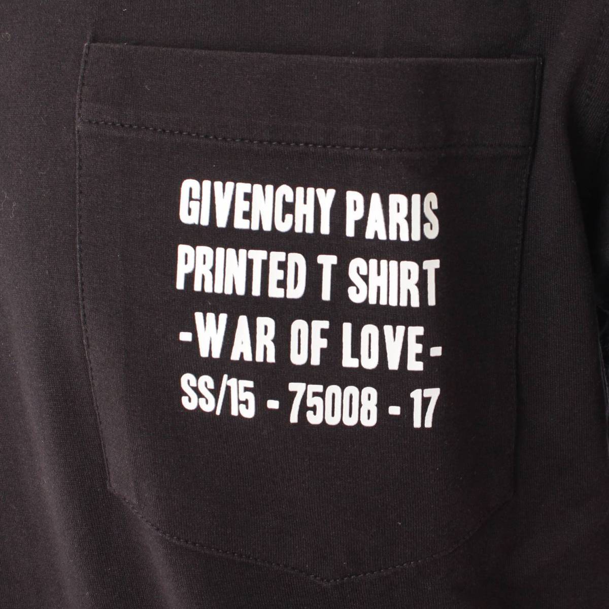 【楽天市場】【ジバンシー】GIVENCHY 15SS PRINTED T SHIRT 胸ポケット 半袖 Tシャツ カットソー XS ブラック 【中古】【鑑定済・正規品保証】142166：retro