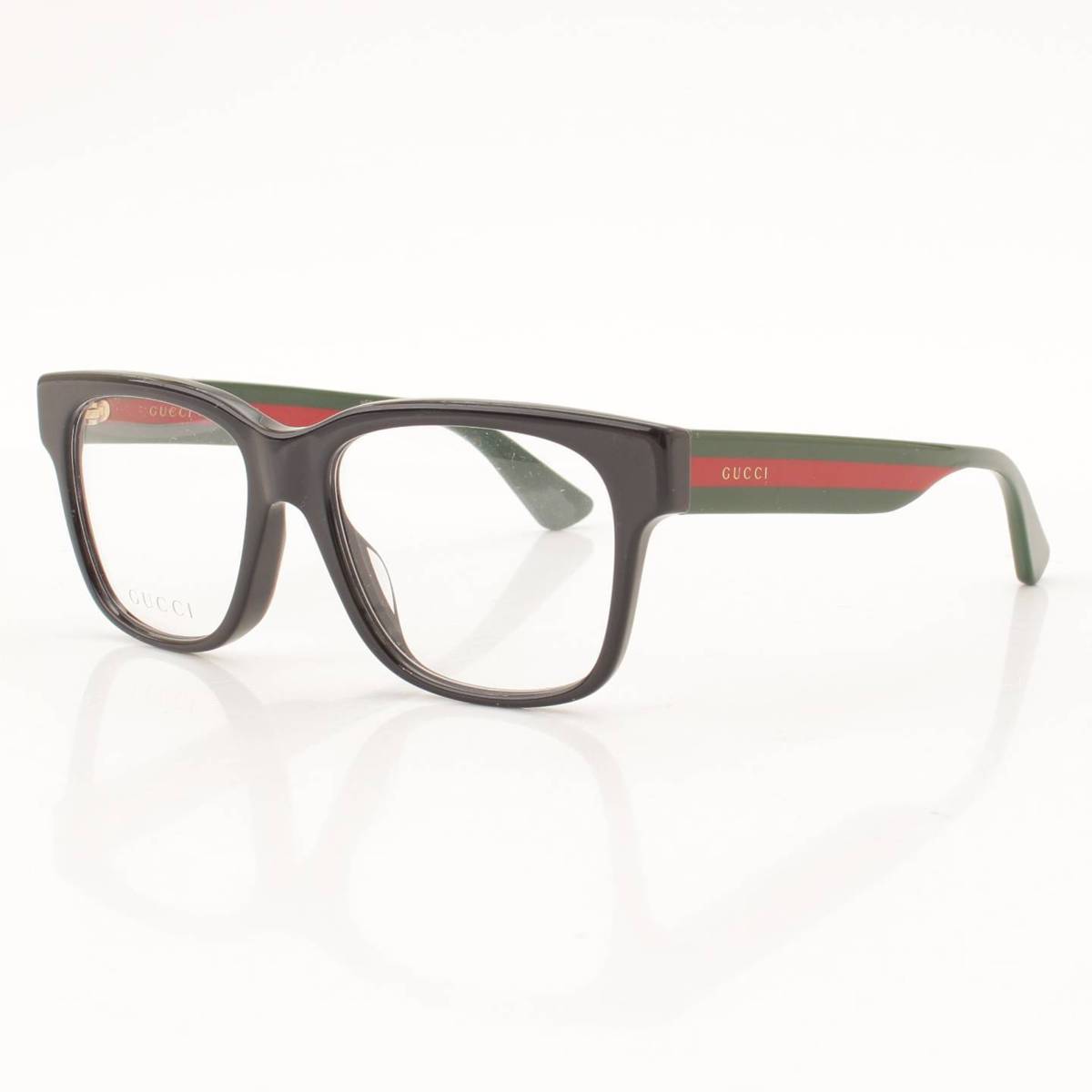【楽天市場】【グッチ】Gucci シェリーライン スクエア 眼鏡 メガネ GG0342OA ブラック 53 17 【中古】【鑑定済・正規品保証】152469：retro