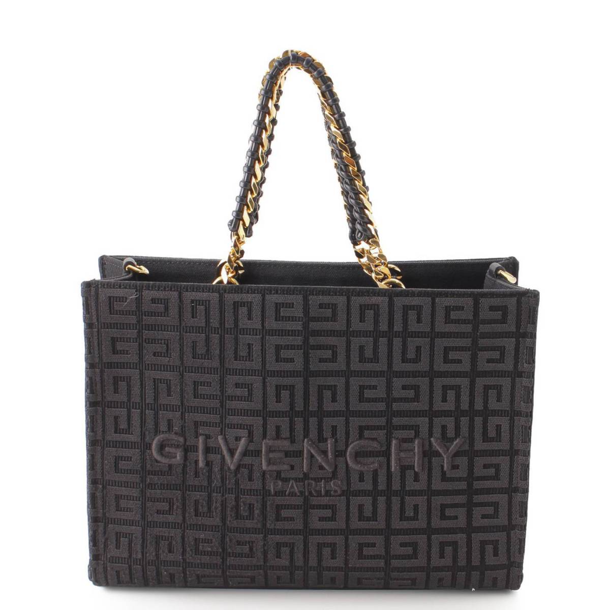 【楽天市場】【ジバンシィ】GIVENCHY ロゴ 4G キャンバス 2way チェーンショルダー トートバッグ ブラック 【中古】【鑑定済・正規品保証】197991：retro