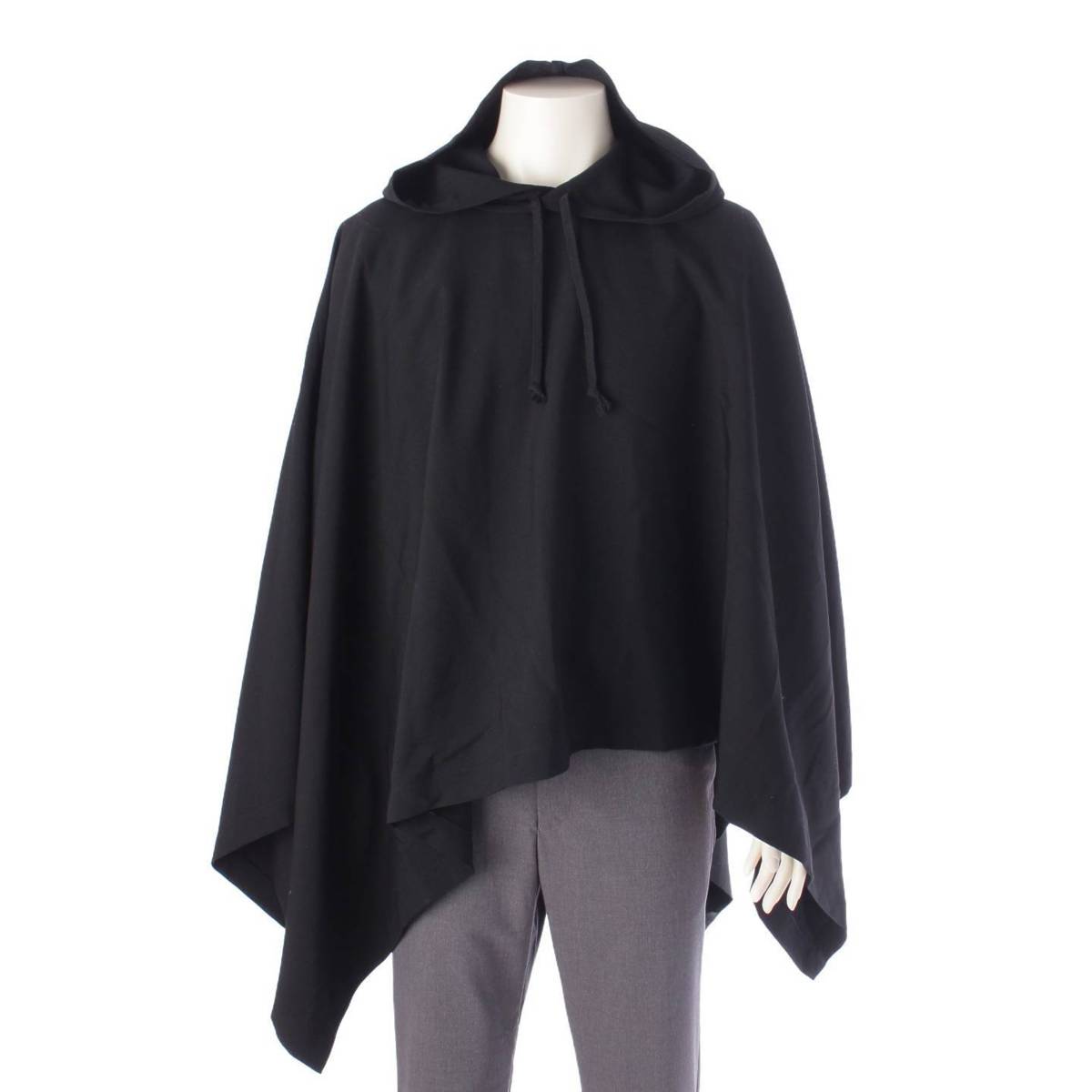 【楽天市場】【コムデギャルソン】Comme des Garcons 23AW メンズ ウールギャバジンフーデッド ポンチョ コート アウター DL-K802 ブラック 【中古】【鑑定済・正規品 ...