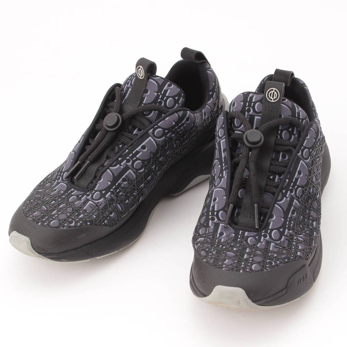 【楽天市場】【ディオール】DIOR オム メンズ B24 オブリーク テクニカル ファブリック スニーカー ブラック 40 1/2 【中古】【鑑定済・正規品保証】208571：retro