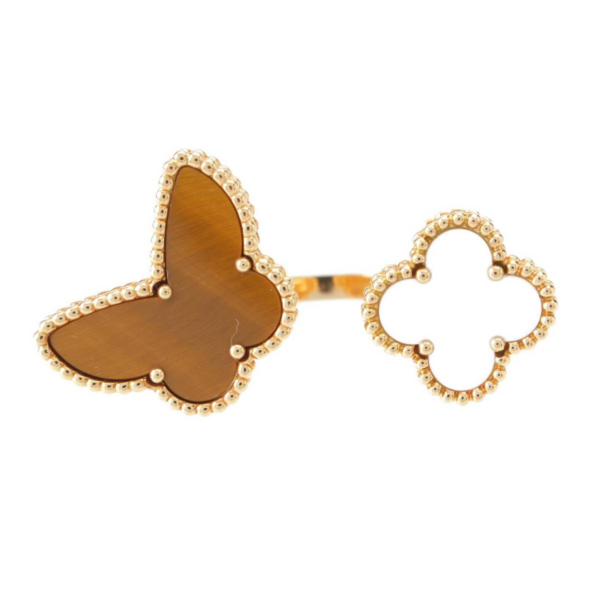 【楽天市場】【ヴァンクリーフ アーペル】Van Cleef Arpels ラッキーアルハンブラ アントレ レ ドア Au750 リング 指輪 ...