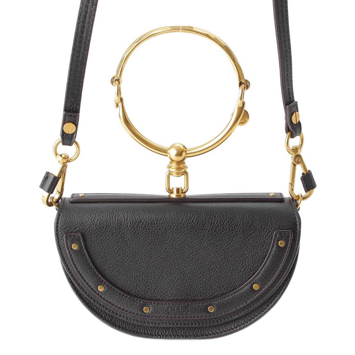 【楽天市場】【クロエ】Chloe ナイル ミノディエール レザー 2way ショルダーバッグ ハンドバッグ ブラック 【中古】【鑑定済・正規品 ...