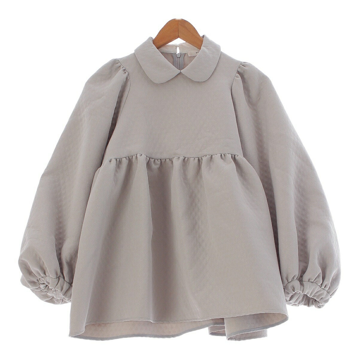 【楽天市場】ヨリ yori 24SS キルトライクボリューム 長袖 ブラウス チュニック トップス YR21-24008SP グレー F【中古】【正規品保証】：retro