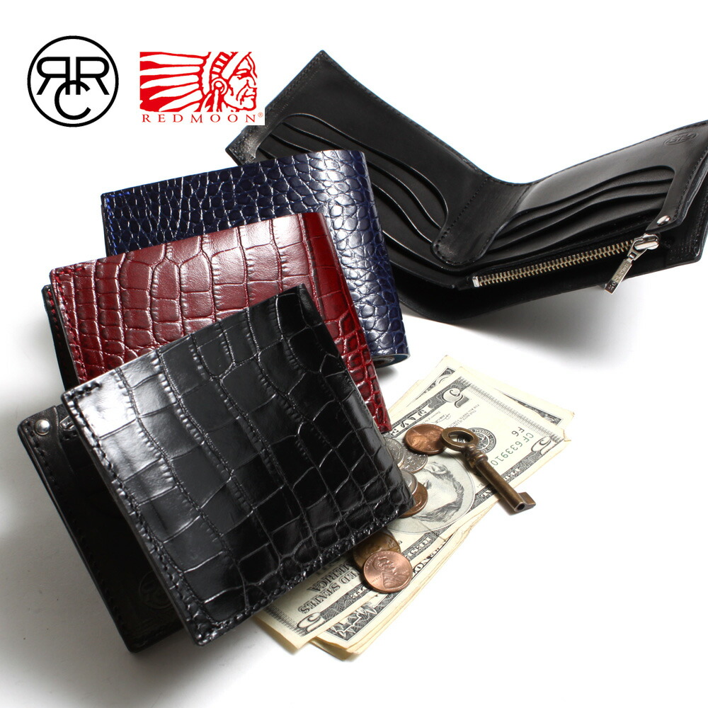 【楽天市場】REDMOON レッドムーン RRC 二つ折り財布 RRC-HW-ECD[メンズ 男物 本革 サドルレザー 日本製 職人 匠 財布 ...