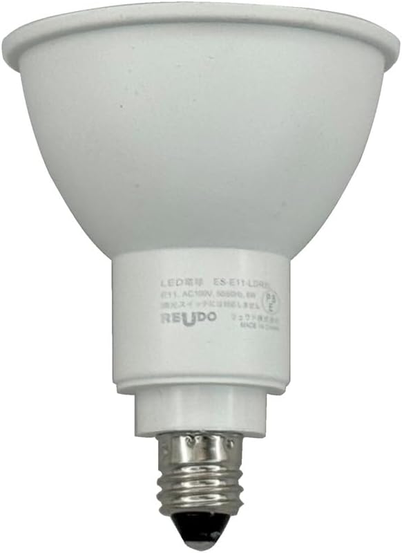 【楽天市場】ReUdo LED電球 PAR16 E11口金 6W 500lm 電球色 Ra83 ビームアングル60度 1個：リュウド楽天市場店