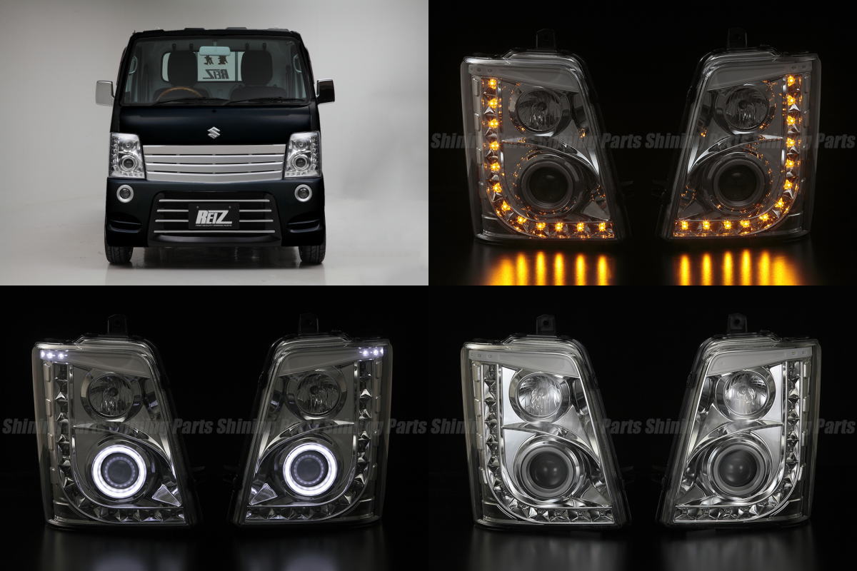 【楽天市場】【REIZ(ライツ)】「流星バージョン」「全2色」キャリイトラック(DA63T/DA65T) LEDイカリングヘッドライトユニット //carry/キャリー/キャリィ/ウインカー ...